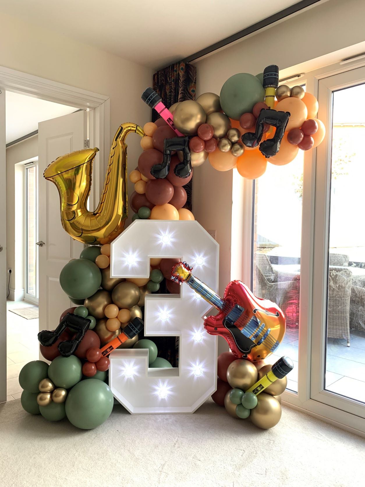 4ft Light Up Numbers for Hire | Birthdays | Anniversaries | The Balloon ...